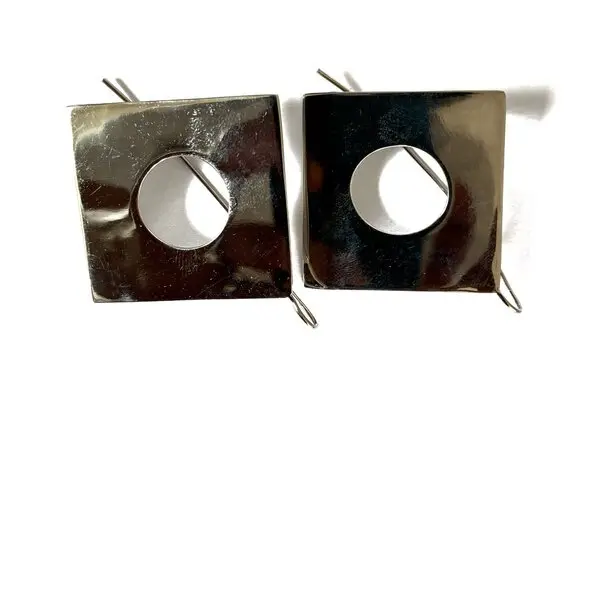 LALA SALAMA Small Diamond Shaped Earrings