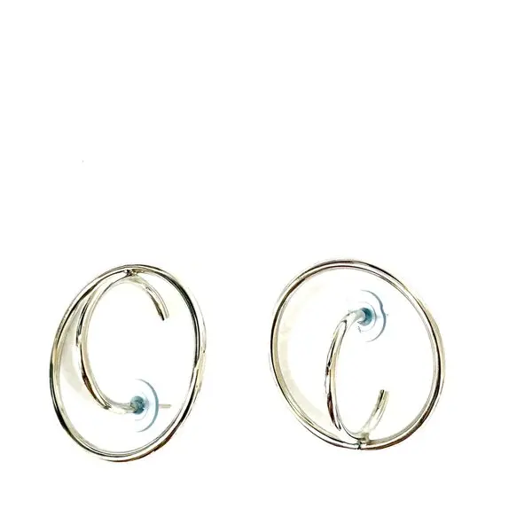 LALA SALAMA Spiral Siver Hoops