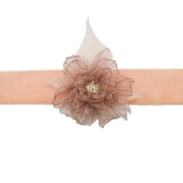 BABALOO JEWELRY Dusty Rose Velvet Choker - Pink