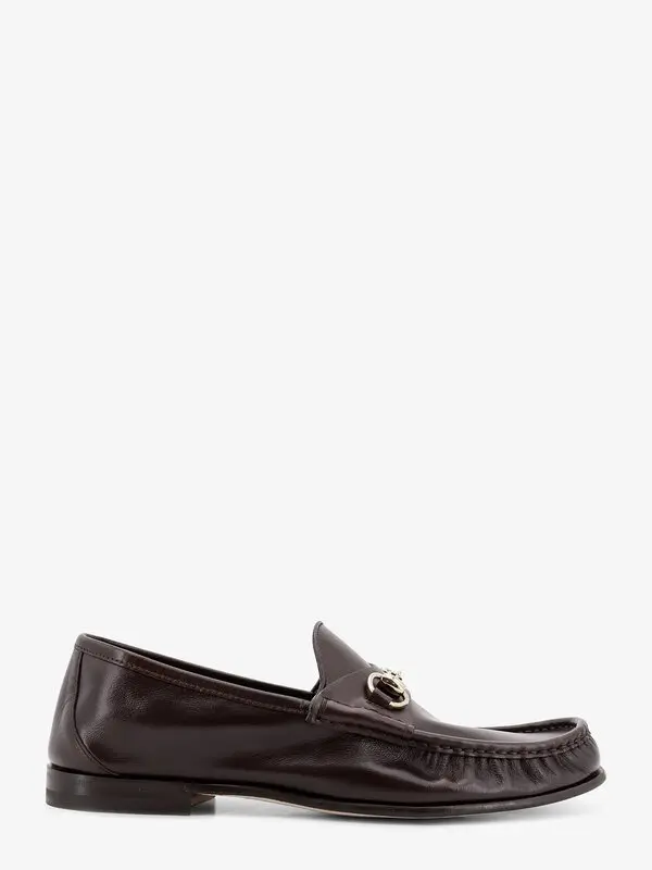 Gucci Lugano Leather Loafers With Horsebit Detail - Brown