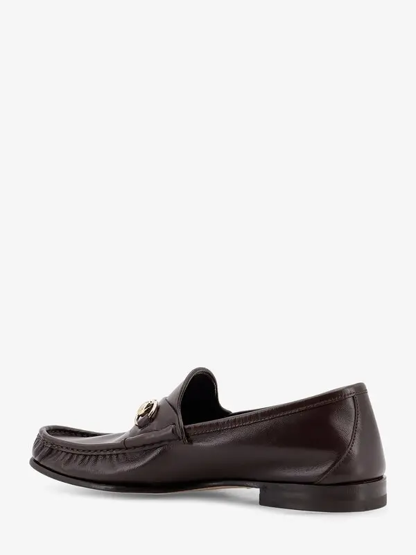 Gucci Lugano Leather Loafers With Horsebit Detail - Brown