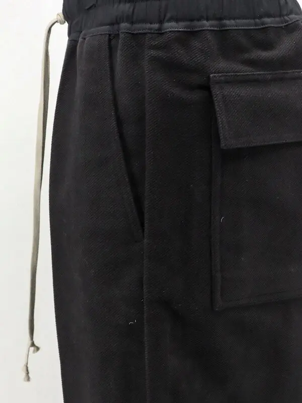 Rick Owens Dietrich Cotton Trousers - Black