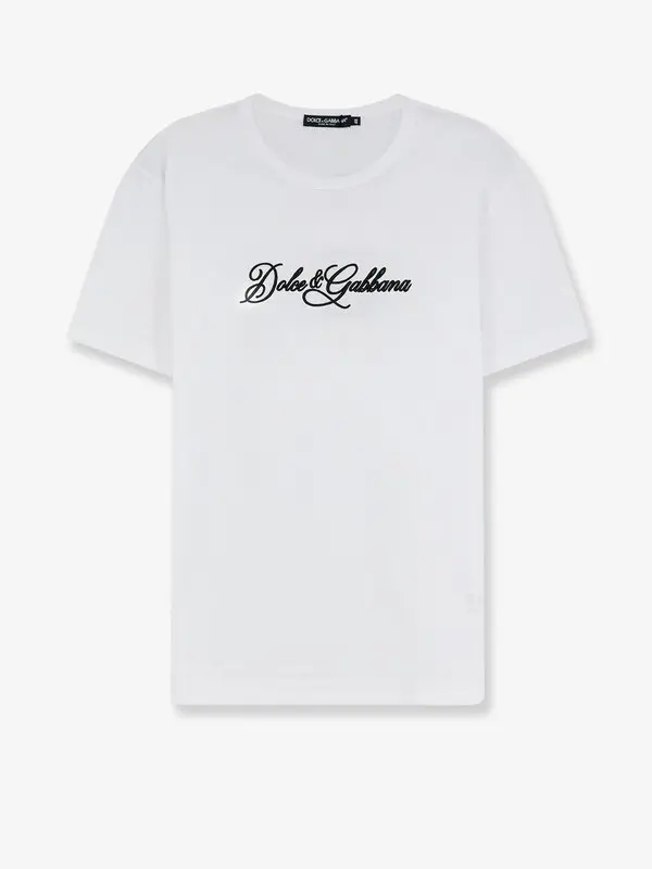 Dolce & Gabbana Cotton T-shirt With Logo - Multicolor