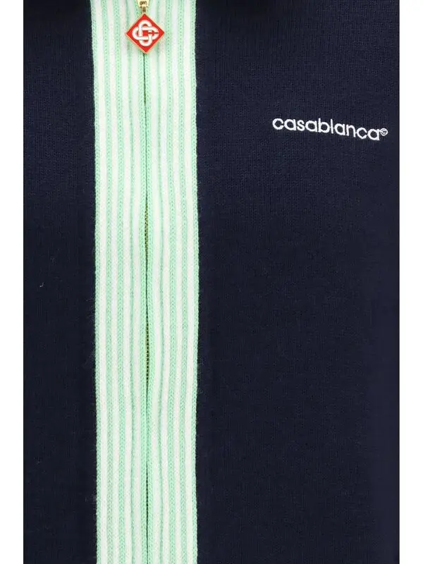 Casablanca Merino Wool Sports Jacket With Logo Detail