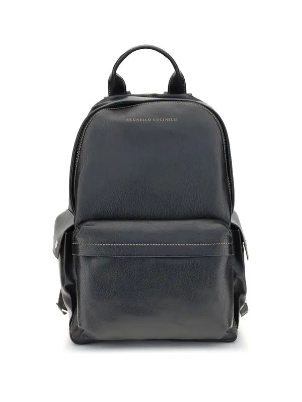 Brunello Cucinelli Leather Travel Backpack