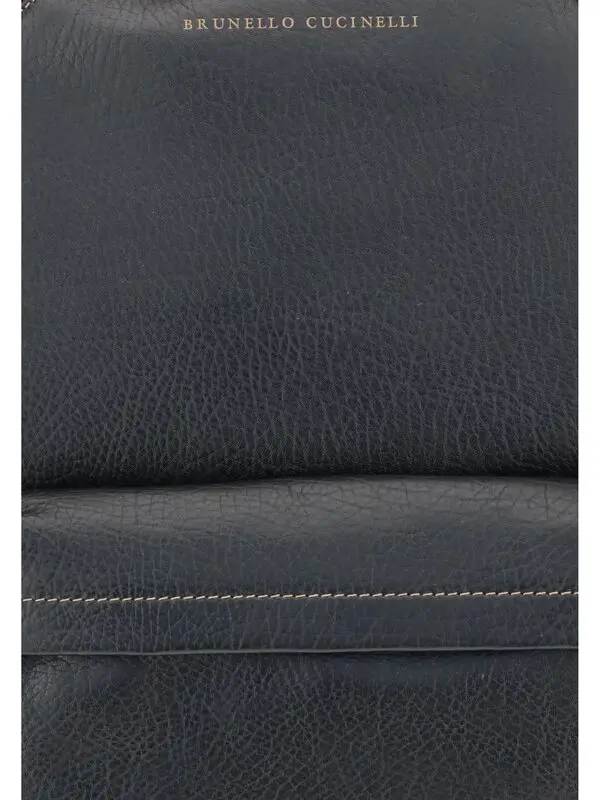 Brunello Cucinelli Leather Travel Backpack