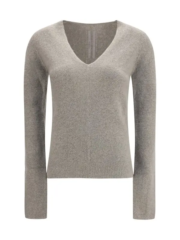 Rick Owens V-neck Cashmere Sweater - Gray
