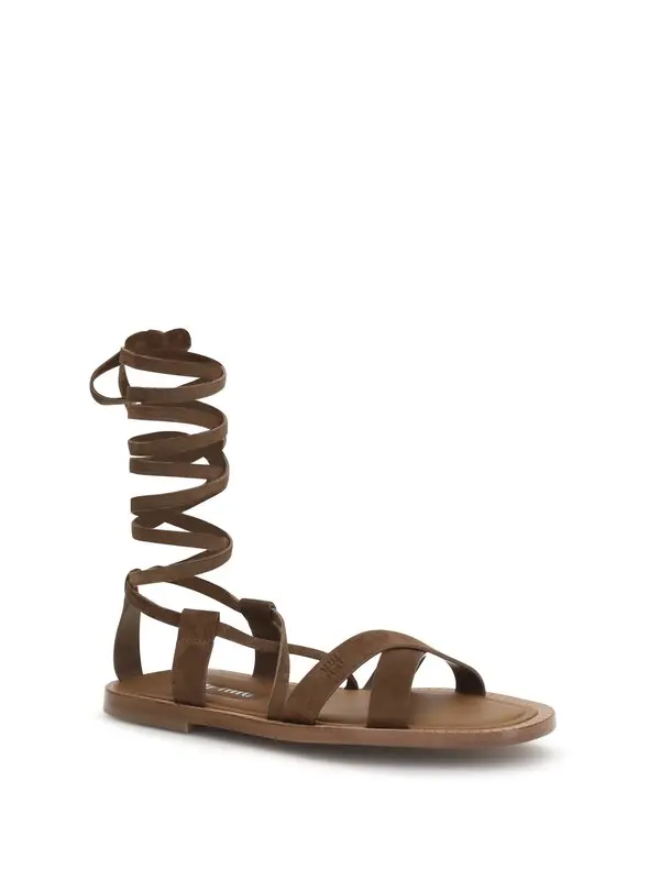 Miu Miu Gladiator Leather Sandals