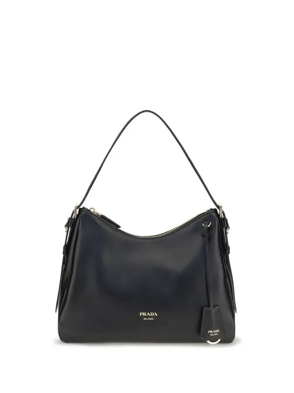 Prada Leather Shoulder Bag - Black