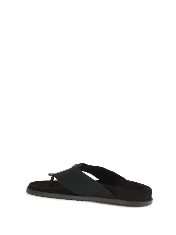 Dolce & Gabbana Logo Thong Sandals