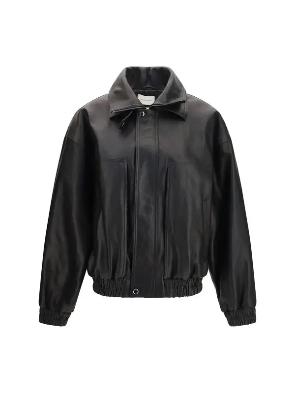 Magda Butrym Leather Jacket - Black
