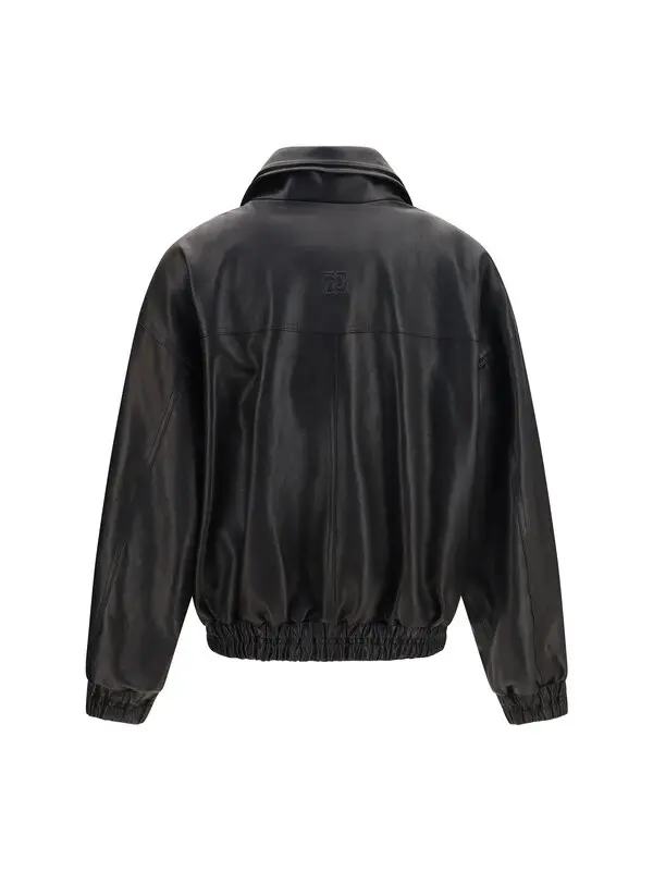 Magda Butrym Leather Jacket - Black