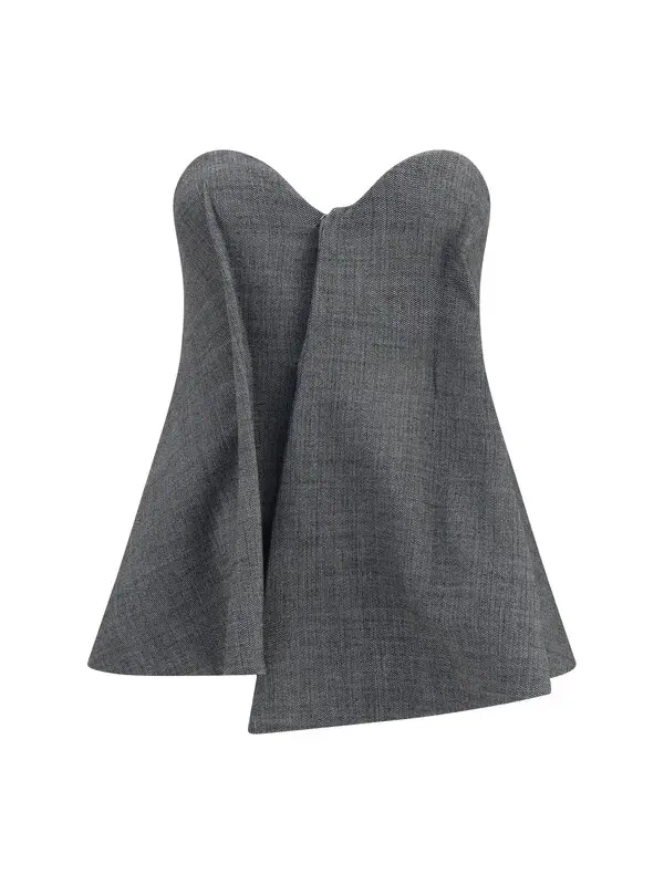 Magda Butrym Asymmetrical Wool Corset