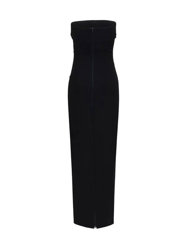 Balmain Long Stretch Viscose Dress