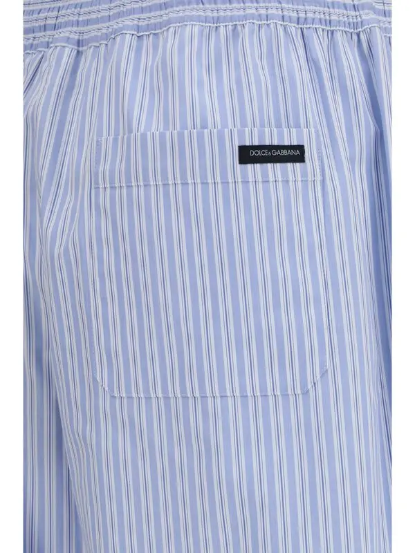 Dolce & Gabbana Striped Poplin Pants