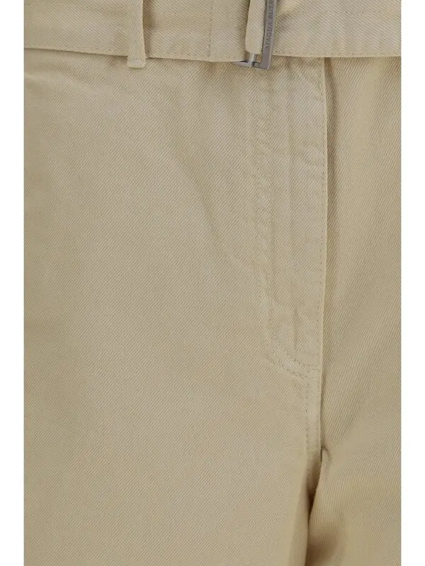 Magda Butrym Belted Wide-leg Denim Pants