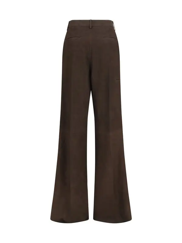 Rick Owens Wide-leg Suede Pants