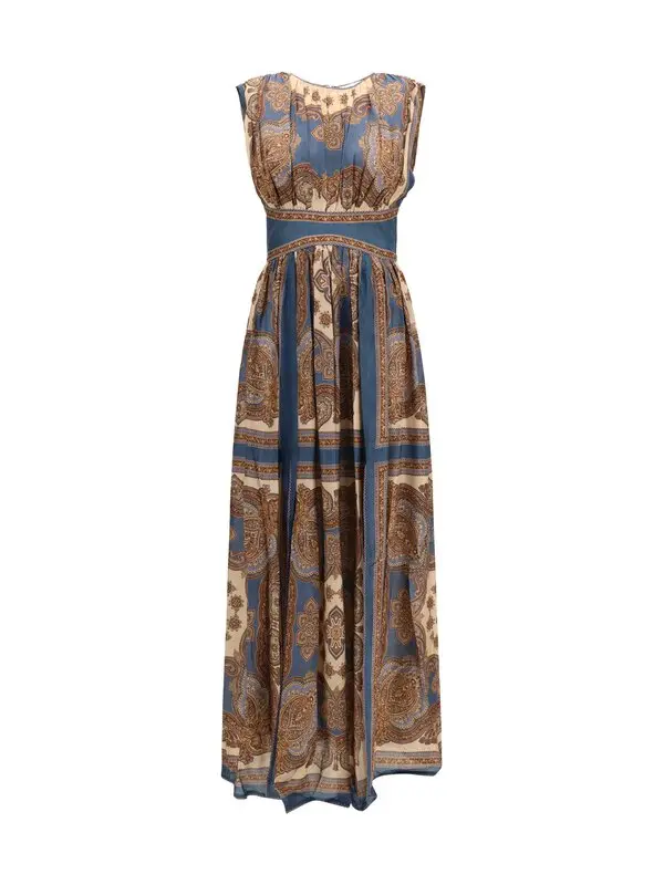 Zimmermann Mahon Printed Silk Maxi Dress - Multicolor