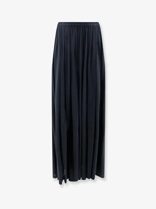 Max Mara Pleated Jersey Long Skirt - Multicolor