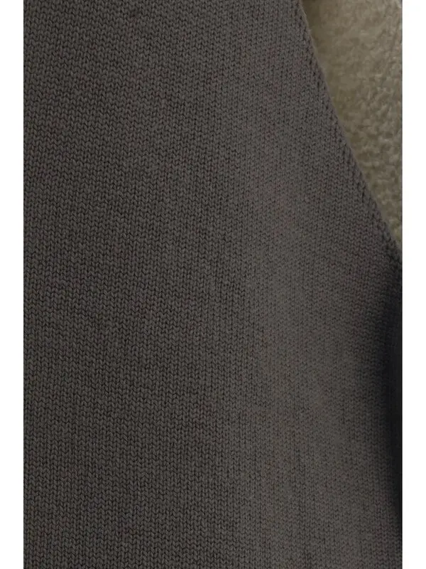 Rick Owens Long Wool And Shearling Vest