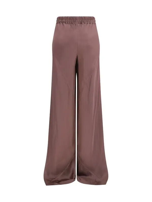 Rick Owens Silk Pants - Brown