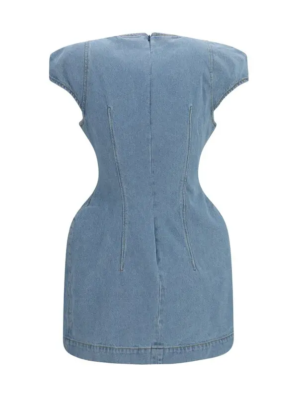 Magda Butrym Short-sleeve Denim Mini Dress