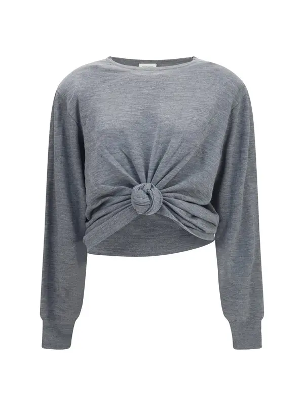 Magda Butrym Long-sleeve Knot T-shirt