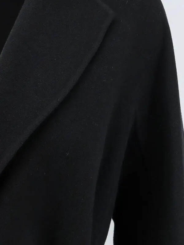 Max Mara Arona Virgin Wool Coat - Black