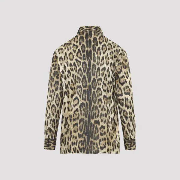 Roberto Cavalli Leopard Print Shirt