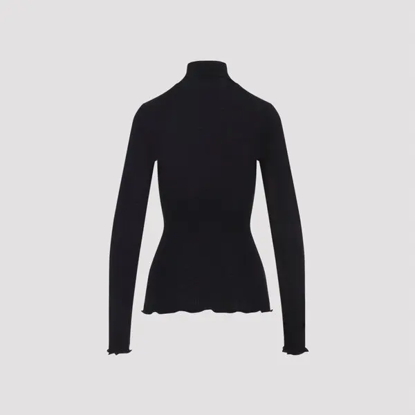 Prada Ribbed Knit Turtleneck Top