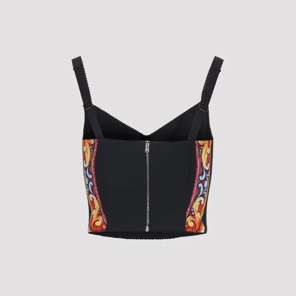 Dolce & Gabbana Charmeuse Carretto Top