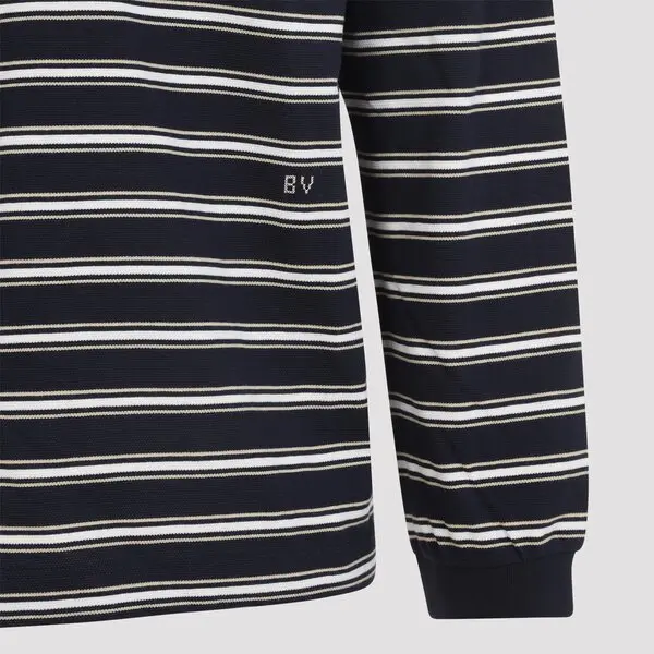 Bottega Veneta Stripes Piquet Polo - Multicolor