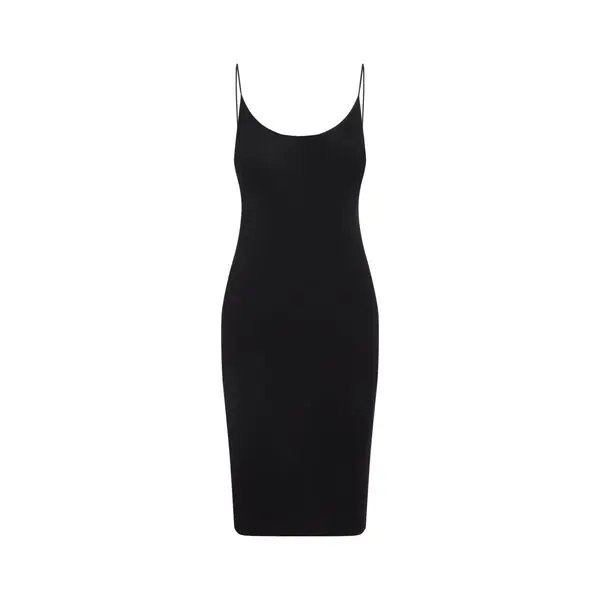 Saint Laurent Open-back Cassandre Knit Dress