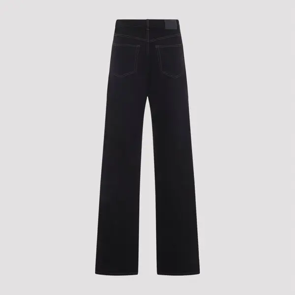 Saint Laurent V-waist Long Baggy Jeans