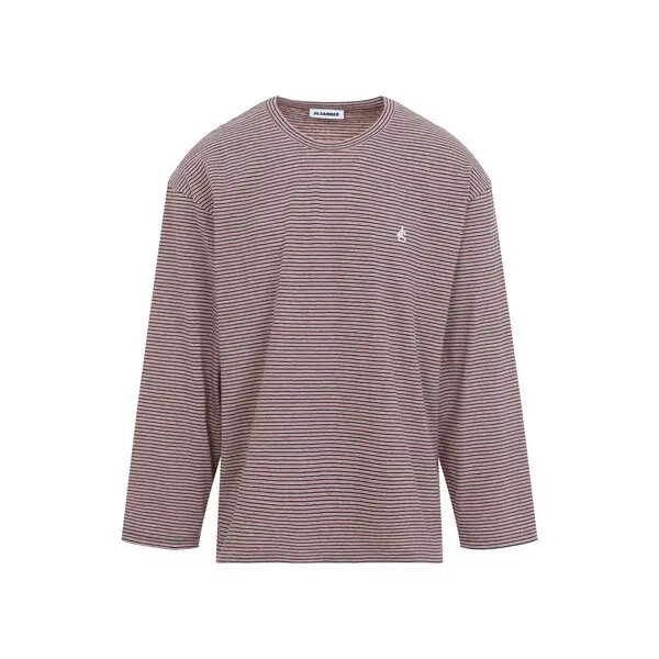 JIL SANDER Striped Long-sleeve T-shirt - Red