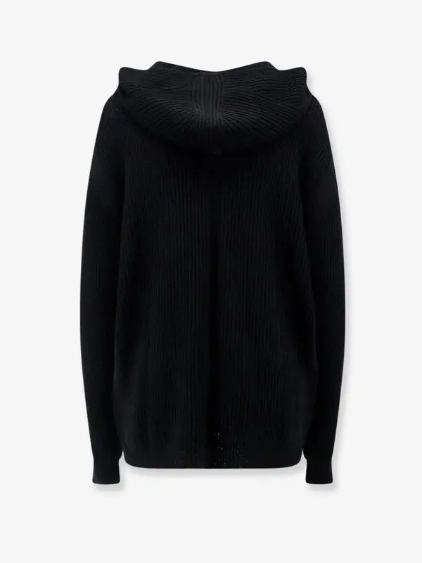 Rick Owens Virgin Wool Zip-up Hoodie - Black
