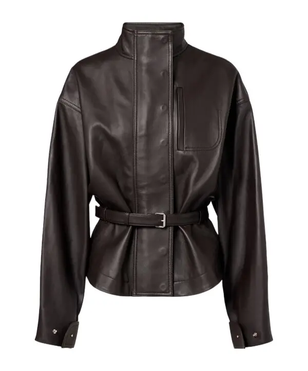 Jacquemus Ciro Long-sleeved Leather Jacket