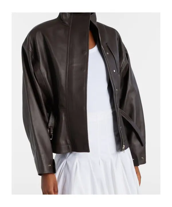 Jacquemus Ciro Long-sleeved Leather Jacket