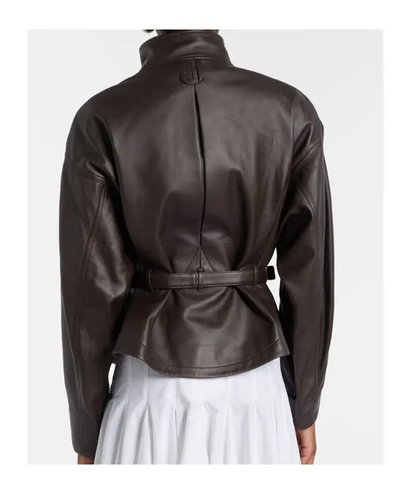 Jacquemus Ciro Long-sleeved Leather Jacket