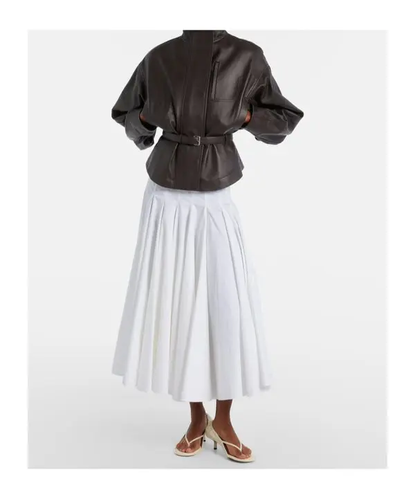 Jacquemus Ciro Long-sleeved Leather Jacket