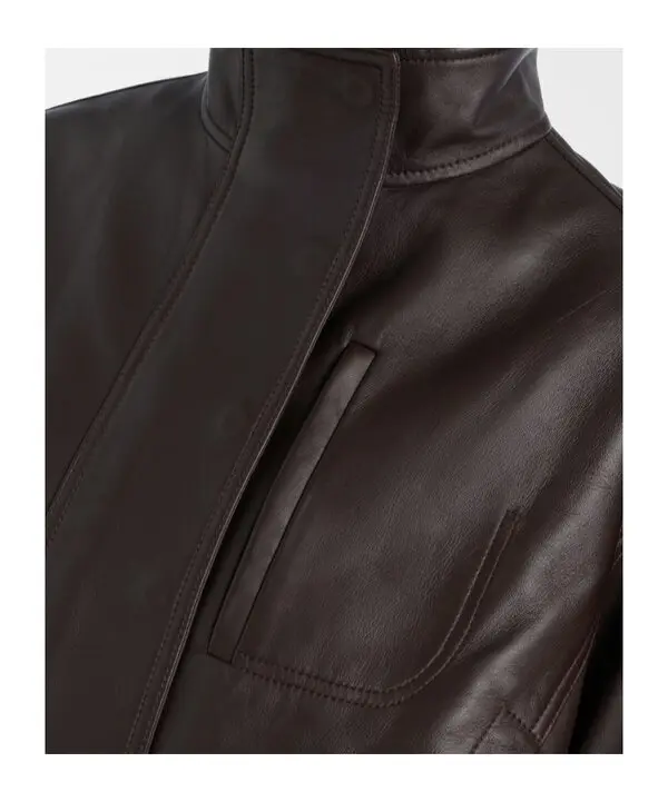 Jacquemus Ciro Long-sleeved Leather Jacket
