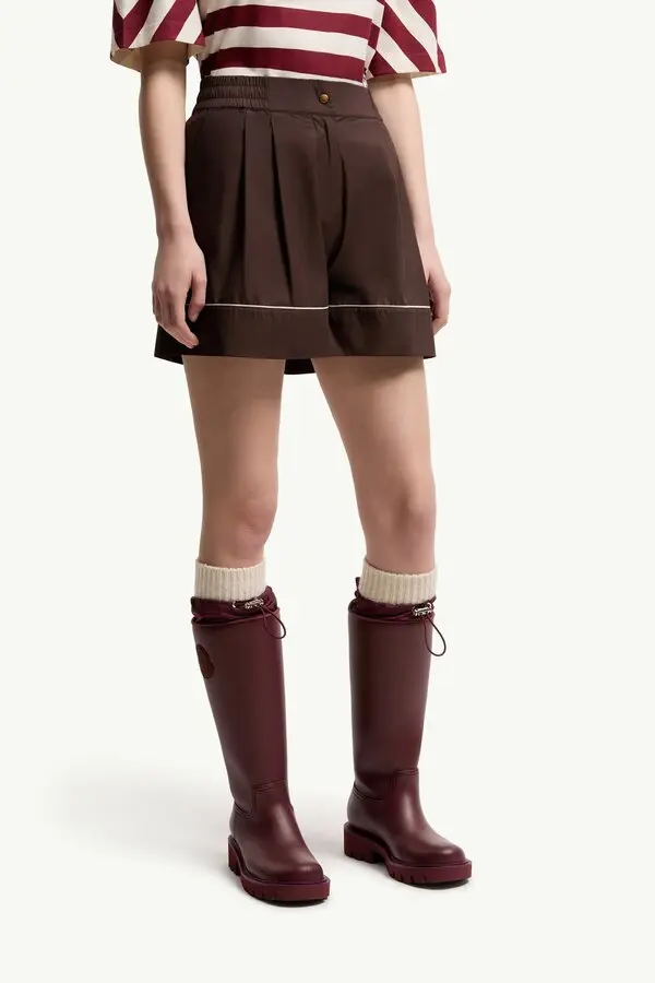 Moncler Tailored Cotton Blend Shorts
