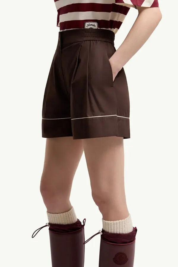 Moncler Tailored Cotton Blend Shorts