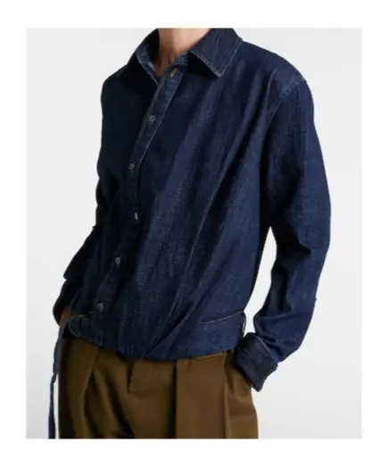 Loewe Gathered Denim Shirt