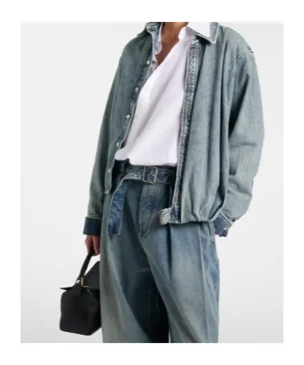 Loewe Draped Belted Denim Shirt