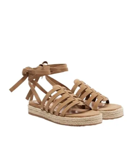 GIANVITO ROSSI Suede Espadrille Sandals