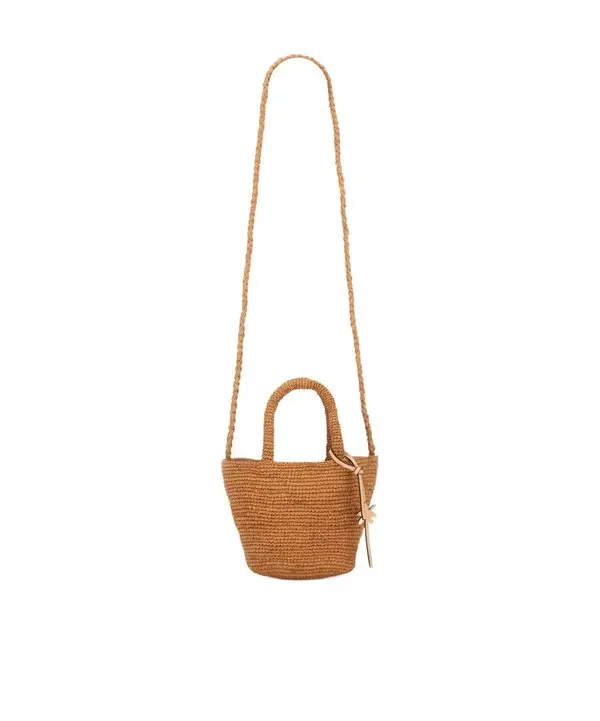 Manebí Logo Tag Woventote Bag - Brown