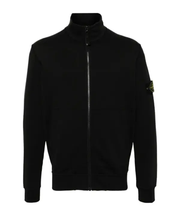 Stone Island Long-sleeved Zip-up Sweatshirt