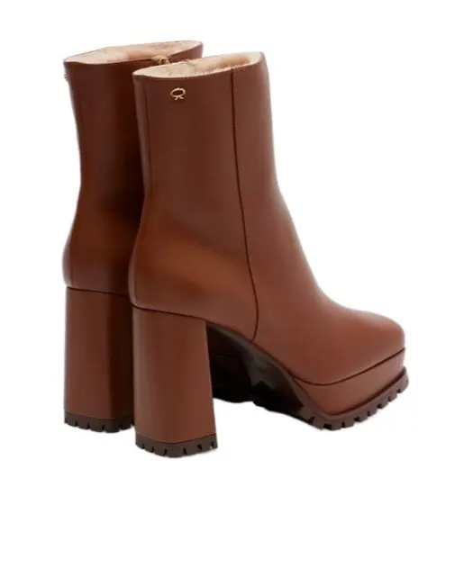 GIANVITO ROSSI Lined Platform Ankle Boots