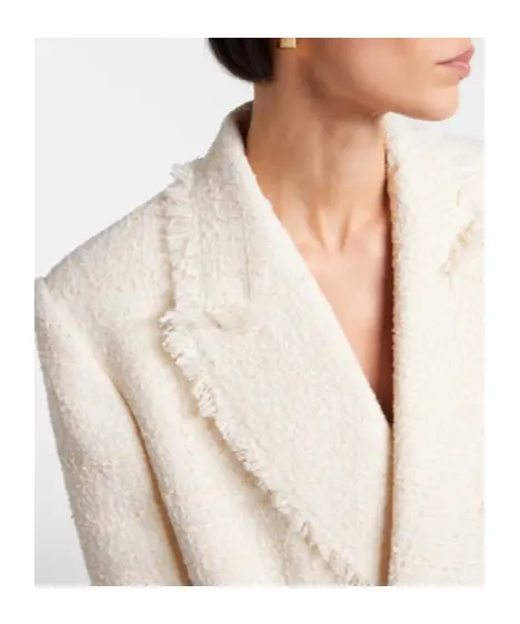 Balmain Classic Tweed Double-breasted Blazer